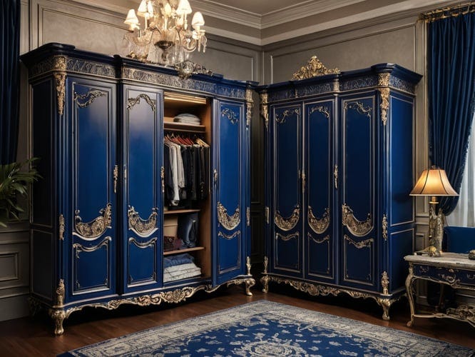 Blue Armoires Wardrobes | by Sabrina O’Donnell | Medium