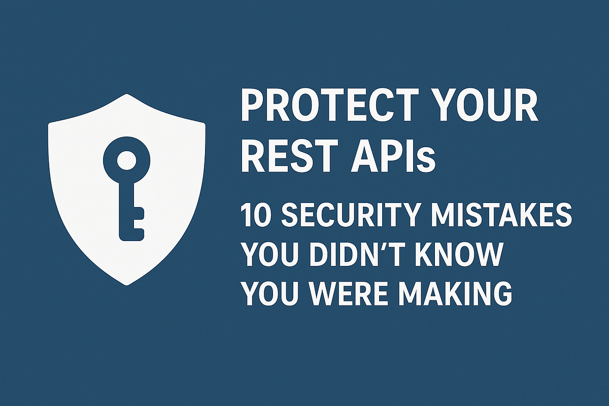 Protect Your REST APIs: 10 Security Mistakes You Didn’t Know You Were Making | by Ramesh ...