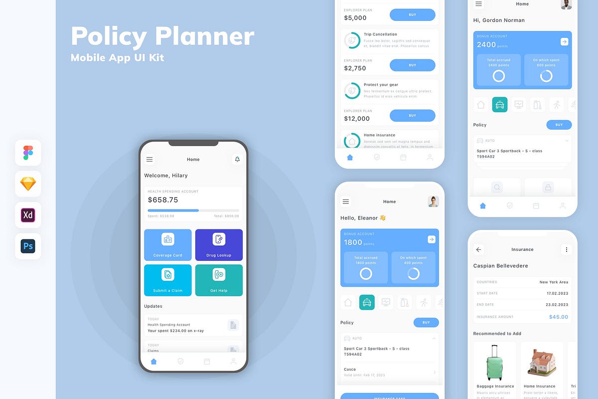 Policy Planner Mobile App UI Kit | by Cyberchrysalis | Aug, 2024 | Medium