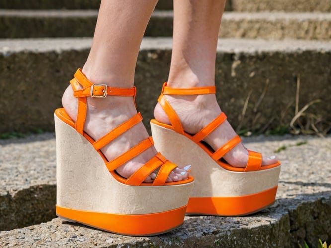 Orange Platform Shoes | by Eileen Thompson | Medium