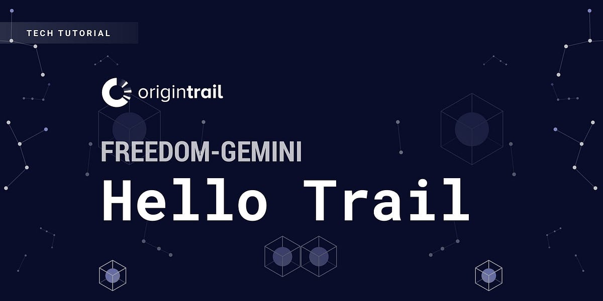 “Hello Trail” Tutorial — Get Started with Building Applications Using ...