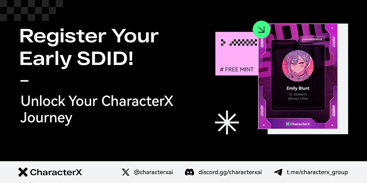 Secure Your SDID with Our Pre-Registration | by CharacterX | Medium