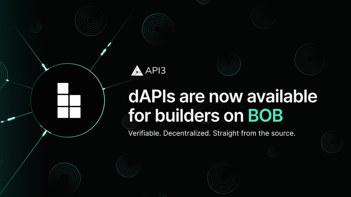 API3’s Oracle Stack is live on BOB | by API3 | Api3 | Medium