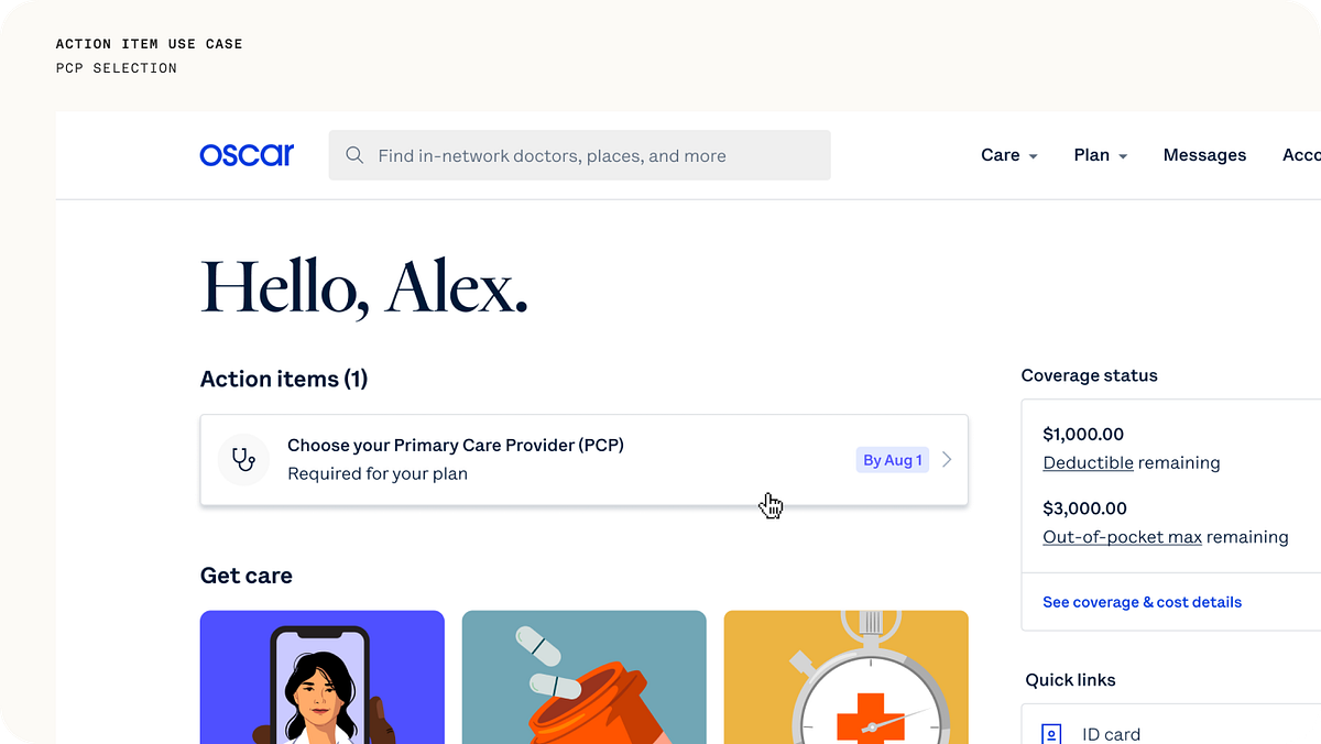 A new front door to our digital member experience | by Oscar Health ...