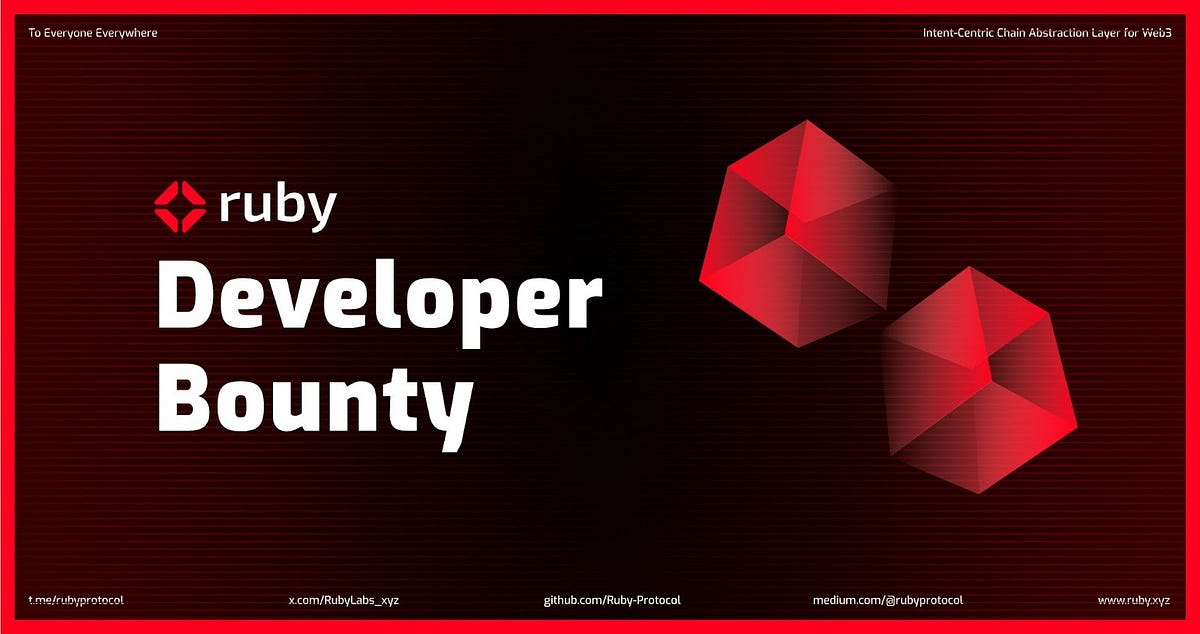 Announcing the Ruby Chain Developer Bounty Program | by Ruby Protocol | Medium