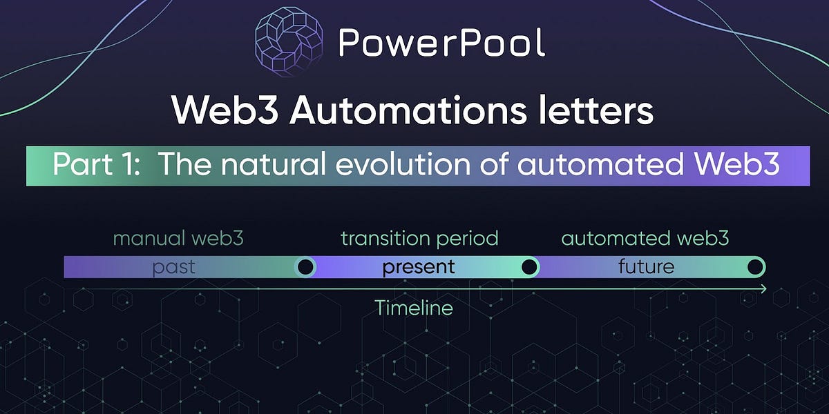 Web3 automation letters. Part 1: The natural evolution to automated Web3 | by PowerPool ...