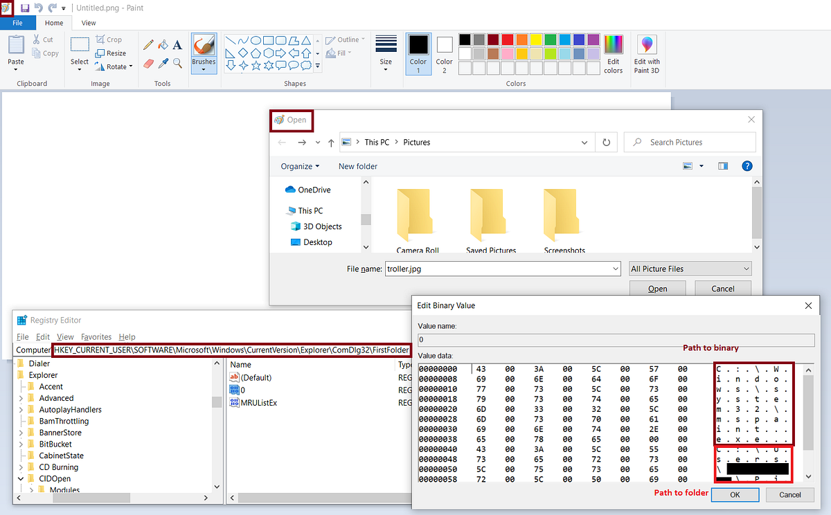 The Windows Forensic Journey — “FirstFolder” (First Folder Presented ...