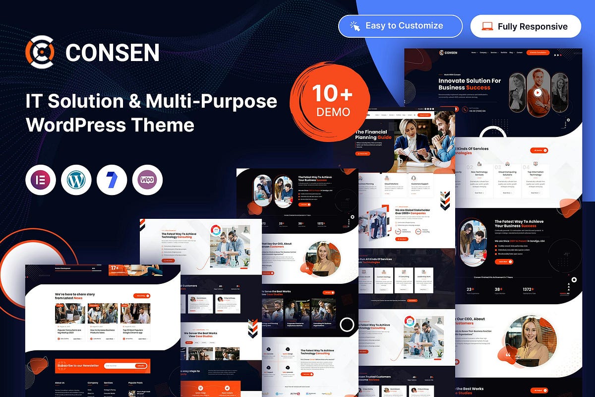 Consen — IT Solution & Business WordPress Theme | by Colormaster | Jun, 2024 | Medium