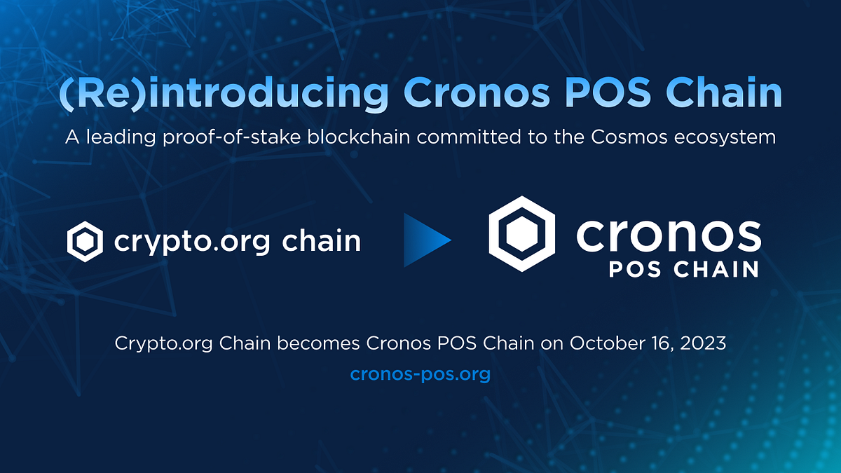 Crypto.org Chain Becomes the Cronos POS Chain | by Cronos Team | Crypto.org Chain | Medium