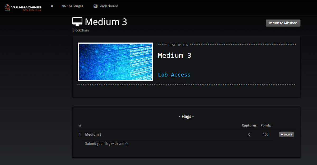 Medium Task 3 Blockchain vulnmachines walkthrough | by Vulnmachines ...