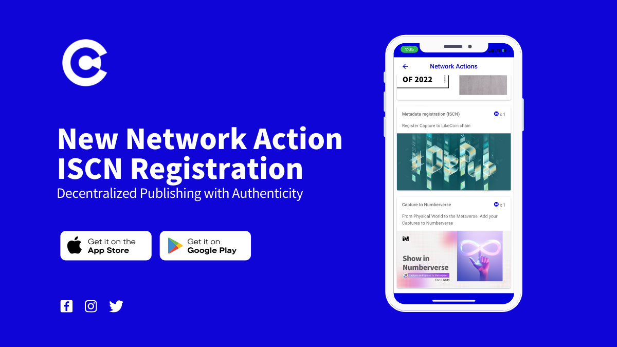 New Network Action: ISCN Registration, Decentralized Publishing with ...