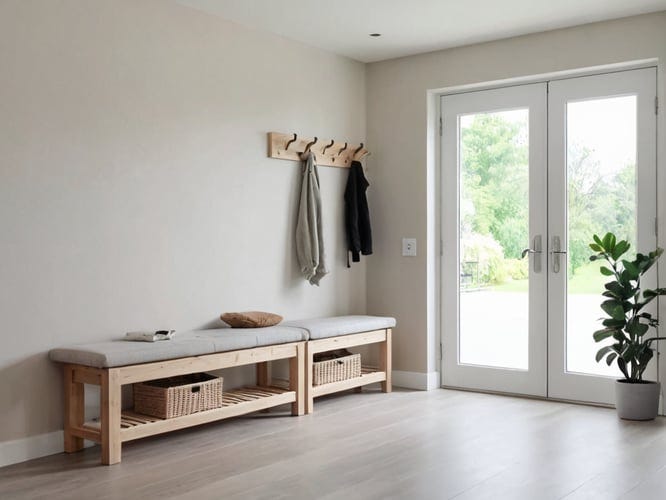 Entryway Lights Wood Benches | by Suzanne Hicks | Jul, 2024 | Medium