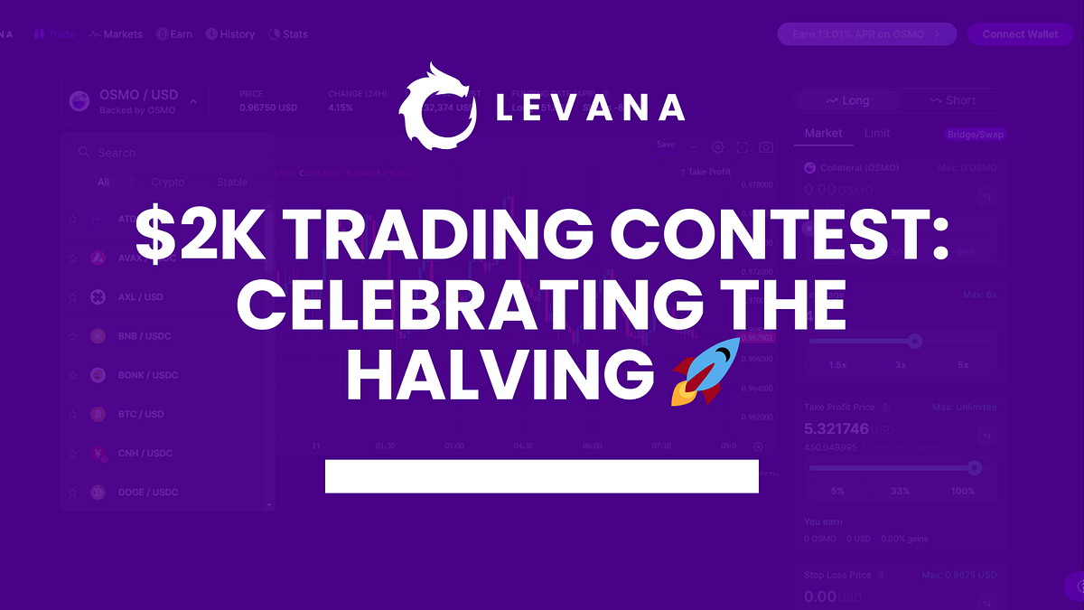 Celebrating the BTC Halving: $2k Trading Contest | by Levana Dragon ...