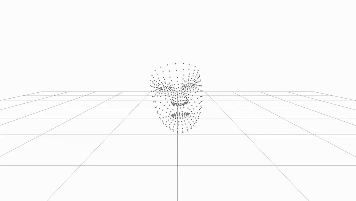 Using AI in the browser to visualize a face mesh (webcam + Tensorflow ...