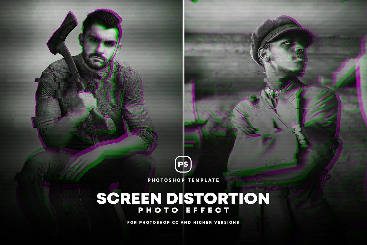 Screen Distortion Effect Layer Styles Add-ons | by Colormaster | May ...