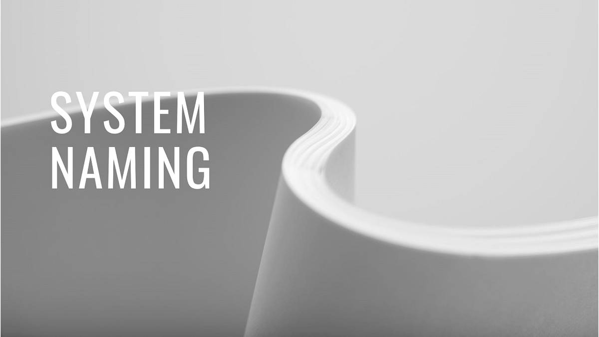 System Naming. The system is usually named by the type… | by Aisystant ...