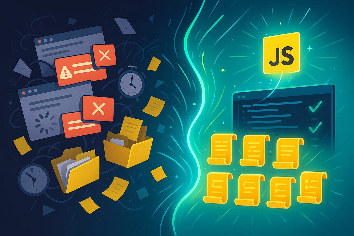 How I Automated My Daily JavaScript Tasks With 8 Tiny Scripts | by Zain Shoaib | Jul, 2025 | Medium