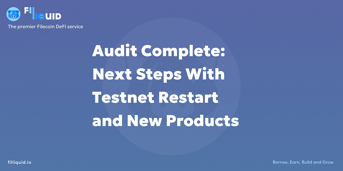 Audit Complete: Next Steps With Testnet Restart and New Products | by ...