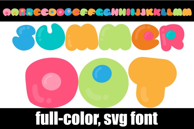Summer Dot Font | by Kaitooon | Sep, 2024 | Medium