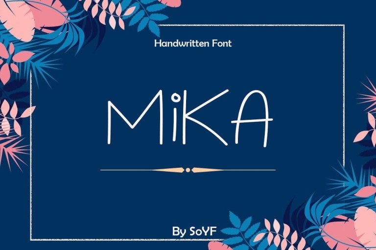 Mika Font Free Download - Ichiban - Medium