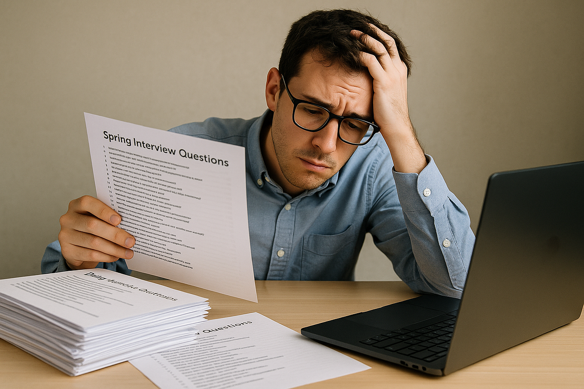 250 Spring Interview Questions Later, I Finally Understand Why I Kept ...