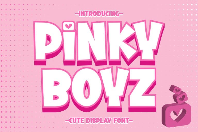 Pinky Boyz Font | by audrey97 | Jul, 2024 | Medium