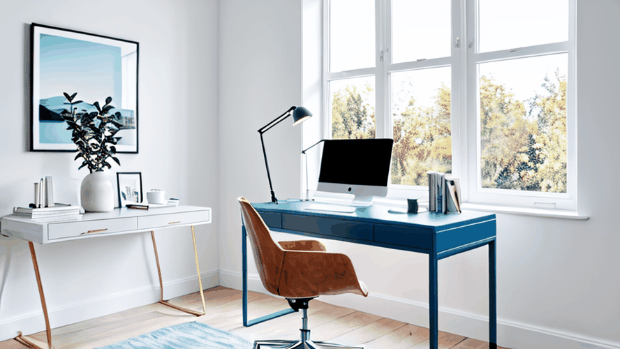 Blue Desks | by Chet Wright | Medium