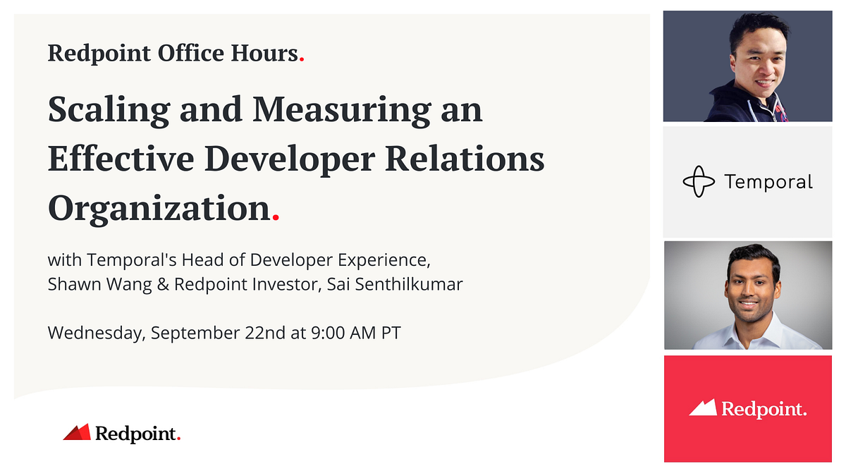 Redpoint Office Hours on Scaling and Measuring an Effective Developer ...