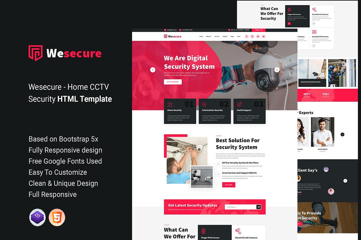 Wesecure — Home CCTV Security HTML Template | by Echoedge | Jul, 2024 | Medium