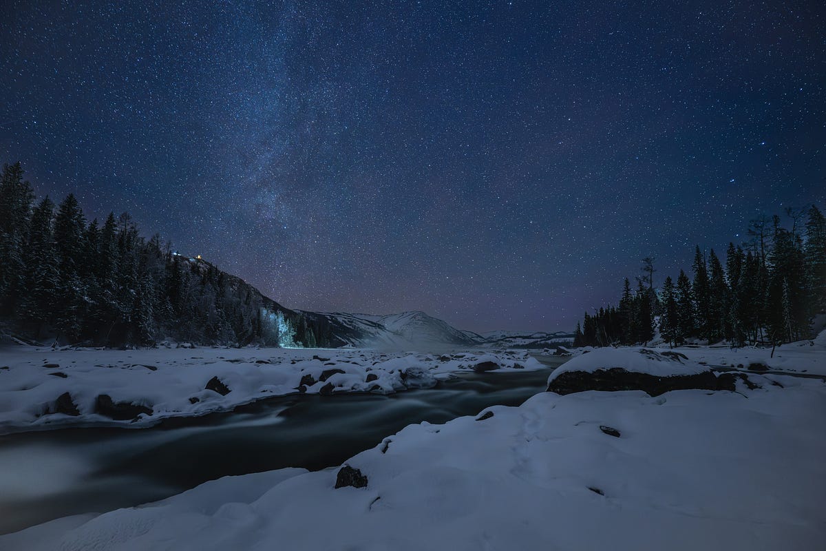 Night sky The beauty of a night sky, made by a creator so wise Oh what ...