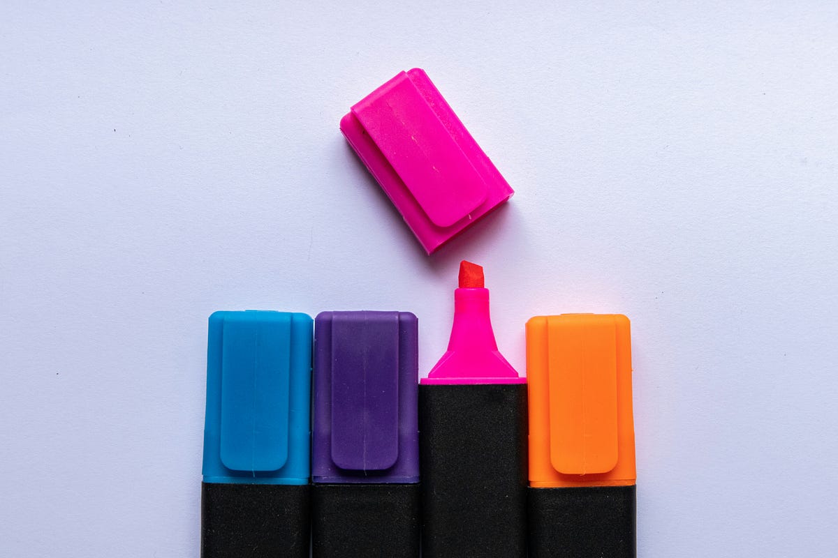 The History of Highlighters. Who was the first person to say, “I… | by ...