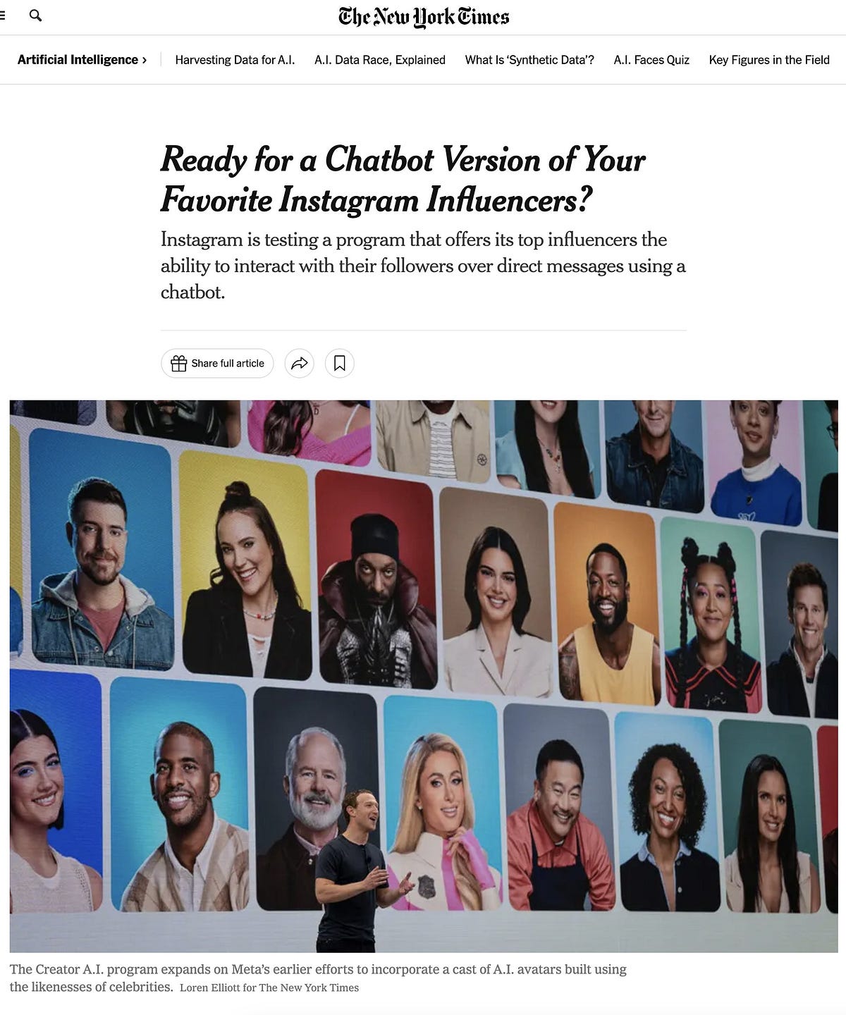 Instagram Launches “Creator A.I.” to Support Influencers with AI-Driven ...