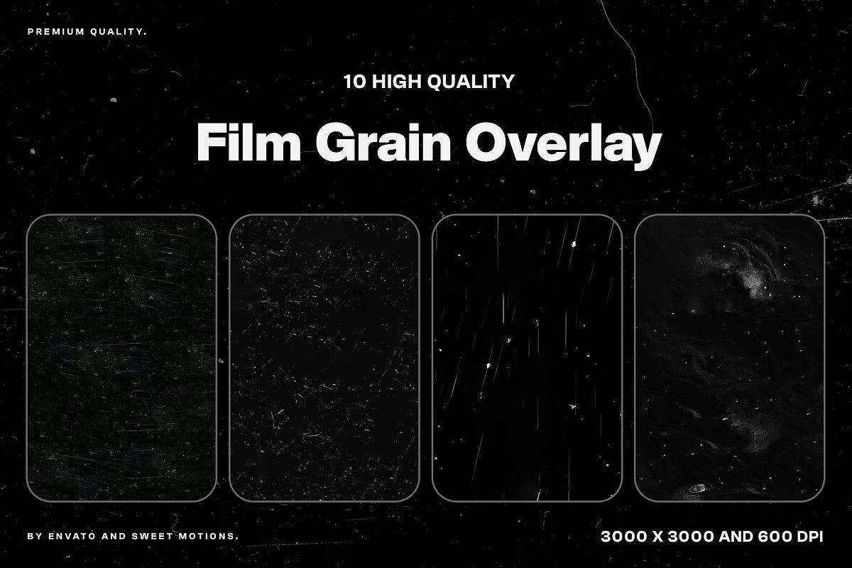 10 Film Grain Overlay (Backgrounds) - Byteblossom - Medium