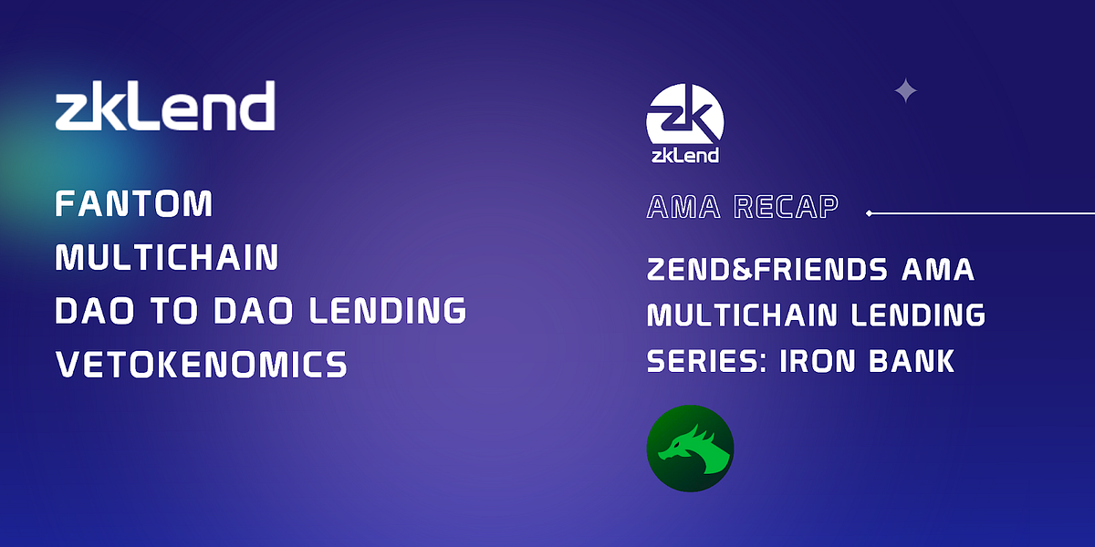 zkLend X Iron Bank AMA Recap 18/08/2022 | by zkLend | zkLend | Medium