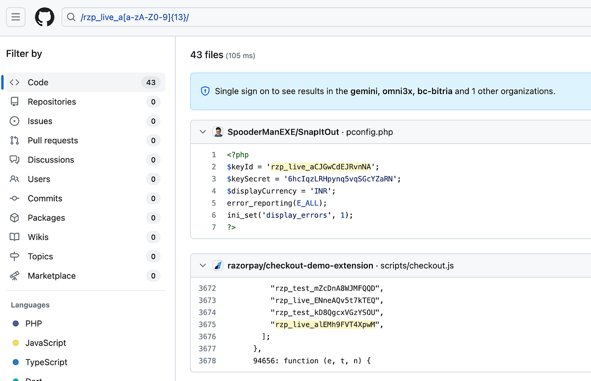Searching for Secrets Across GitHub | by Rick Ramgattie | Medium