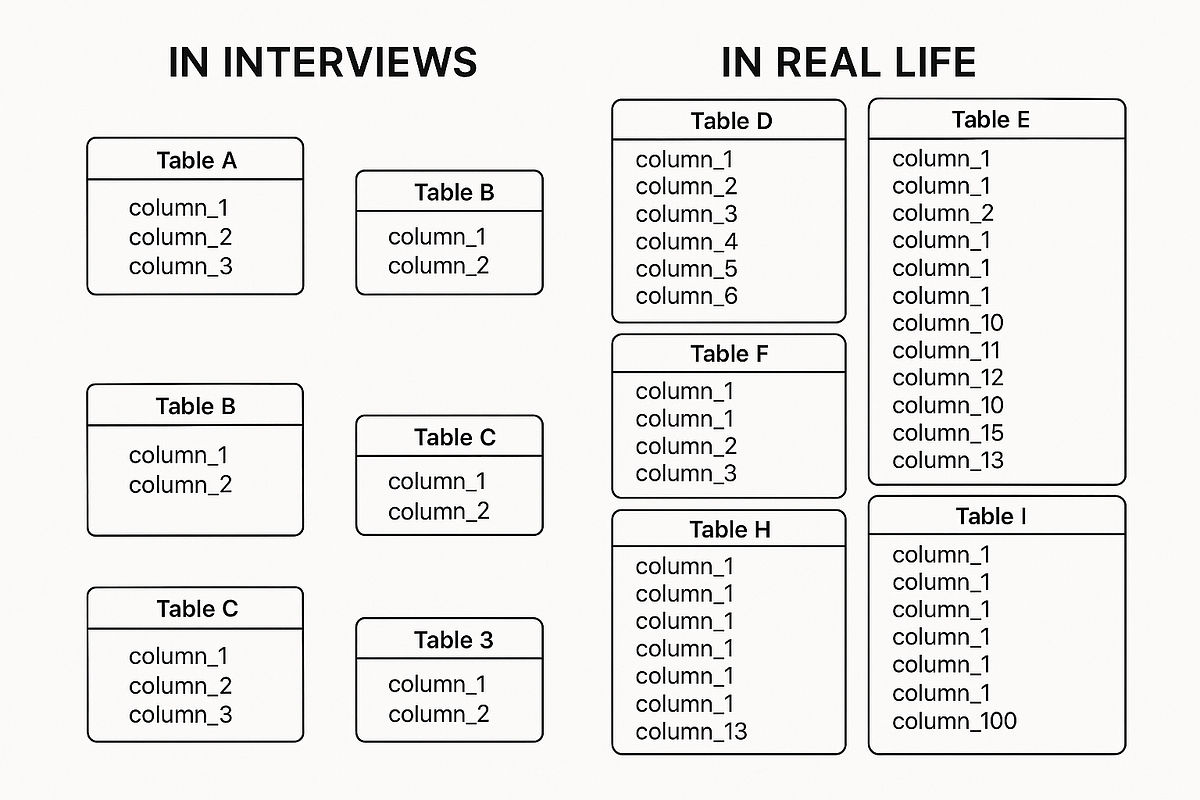 How We Actually Design Databases in Interviews vs. When Building Real ...