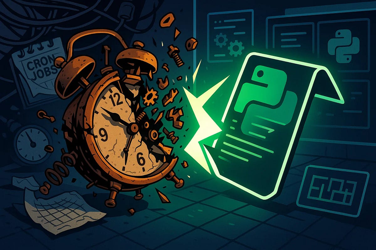 Why I Replaced Cron Jobs With Python Scripts — And Never Looked Back | by Zain Ahmad | Jul, 2025 ...