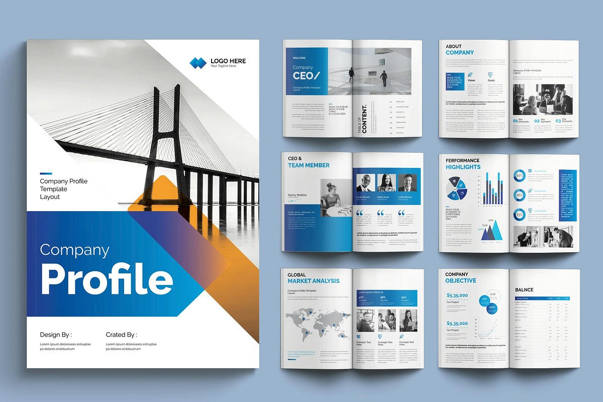 Company Profile Template Print Templates Graphic Templates | by ...