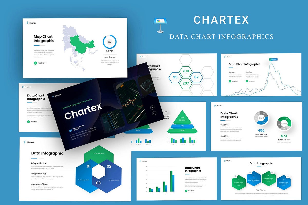 Chartex — Data Chart Infographic Keynote Template | by Aquaartificer | Jul, 2024 | Medium