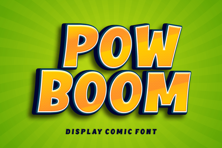 Pow Boom Font | by audrey97 | Medium