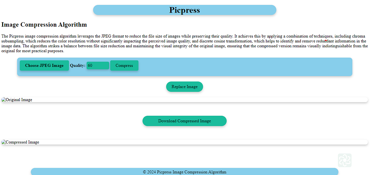 Picpress Image Compression Software: Building an Efficient Image Compression Tool | by Charles ...