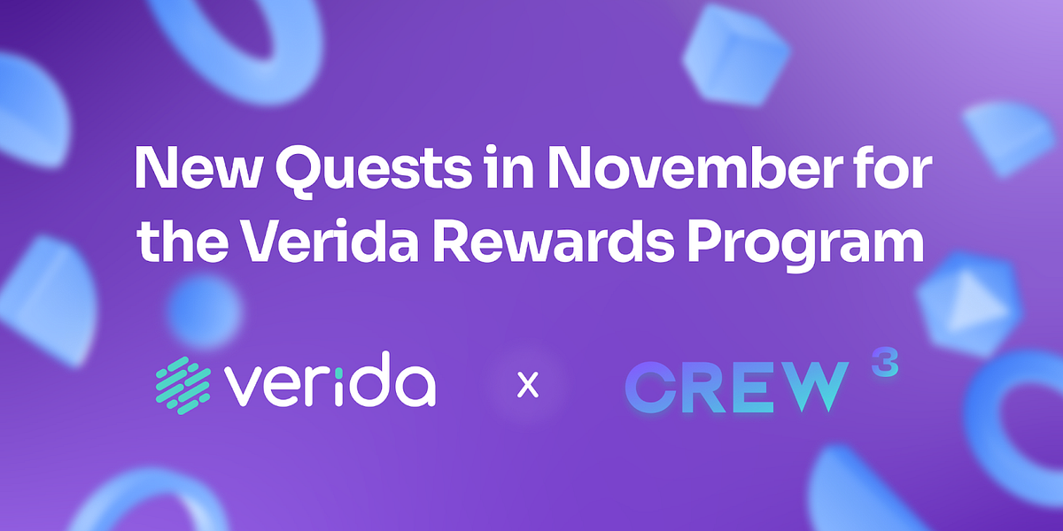 Verida Rewards Program Winners Announced and New Quests in November ...