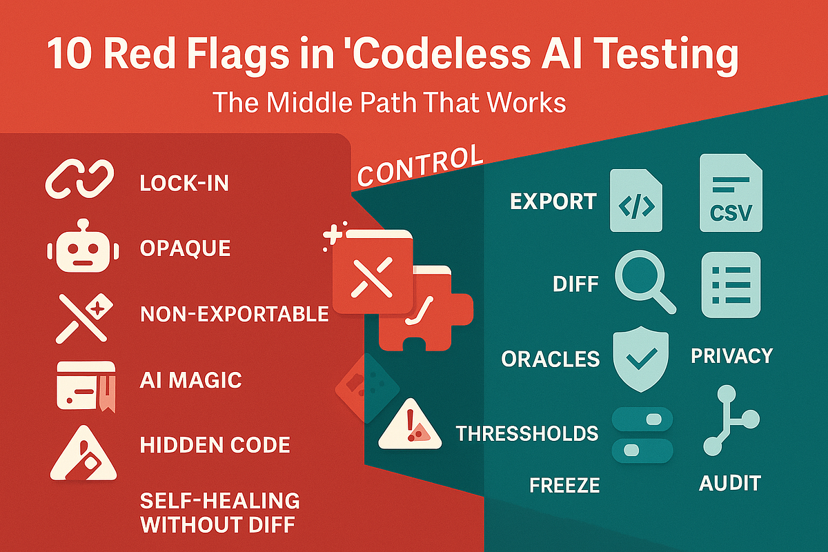 10 Red Flags in “Codeless AI Testing” (and the Middle Path That Works ...
