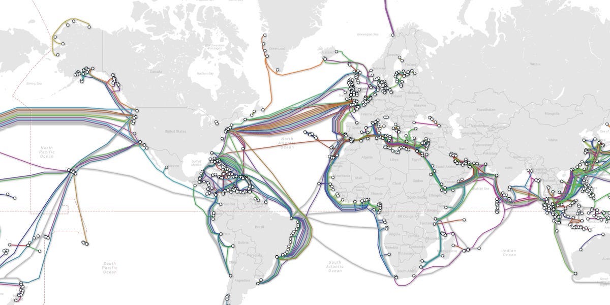 The Internet Cable Map That Reveals Global Power Structure | by Coders ...