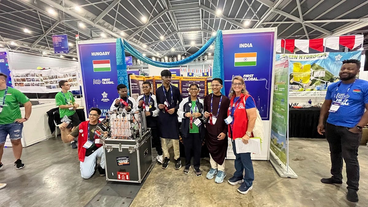 Journey of Team India at First Global Challenge 2023 (Robot Matches ...