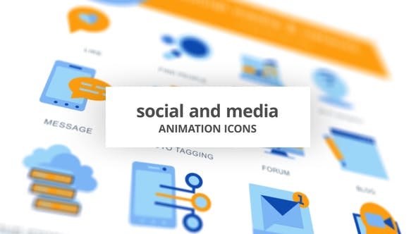 Social & Media — Animation Icons (Elements Video Templates) | by ...