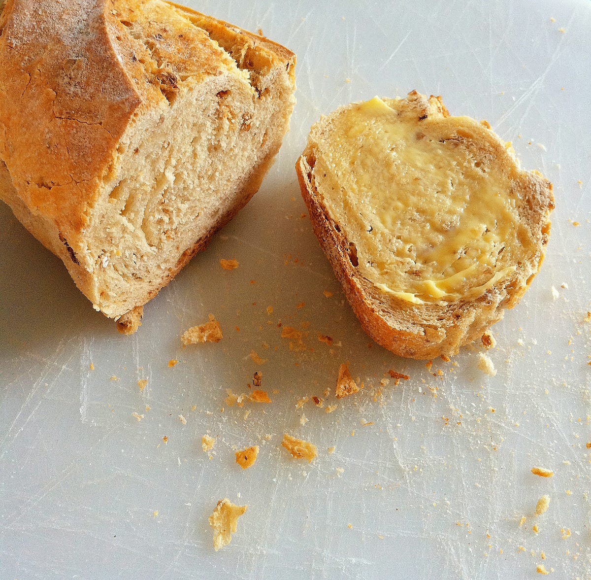 Bread Slice, Butter Side Up. Let’s not bother with the rest of the ...