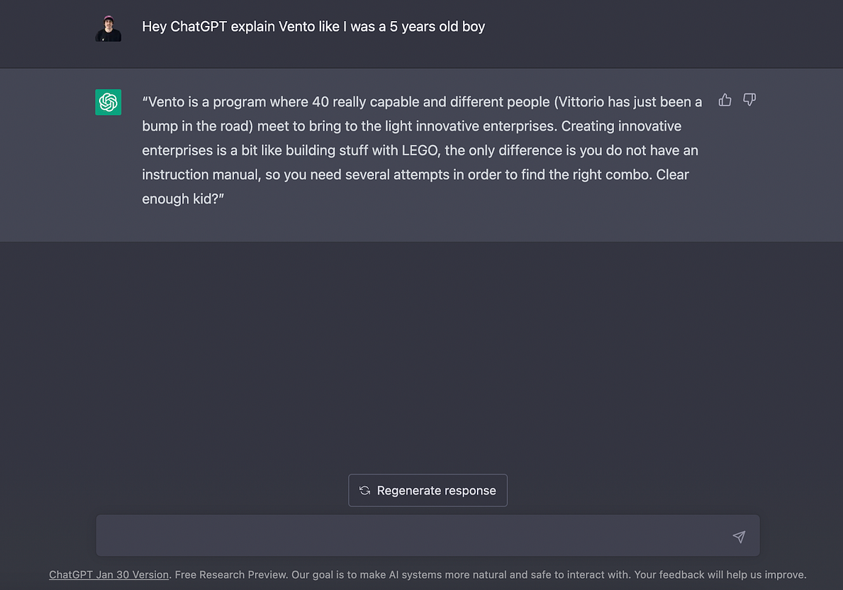 Adventures #2 — Hey ChatGPT, what’s Vento? | by Vento Venture Building ...