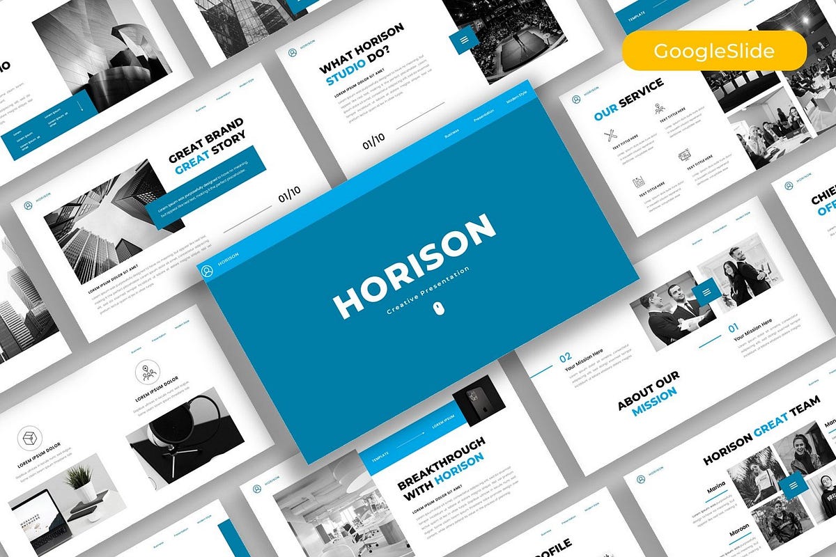 Horison — Creative Google Slide Template | by Spectralshaman | Sep ...